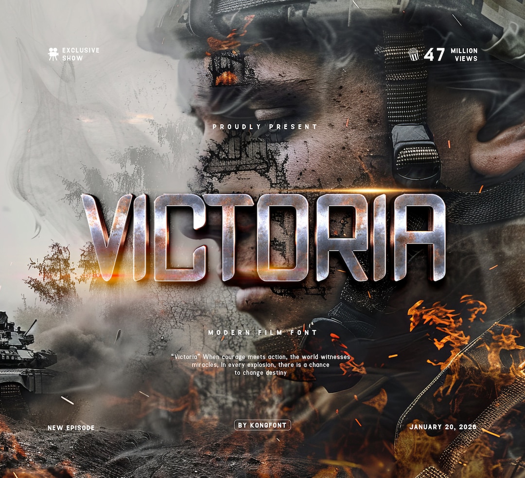 Modern Font, Design Typeface, Display Font, Cinematic Font - Elegant ...