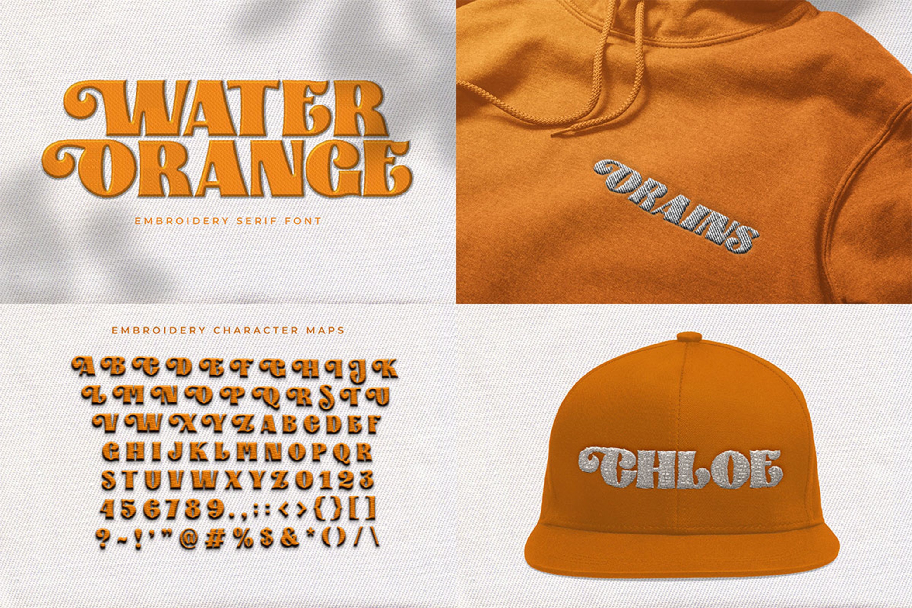 Modern Embroidery Font Bundle, Embroidery Art Font, Font Embroidery ...