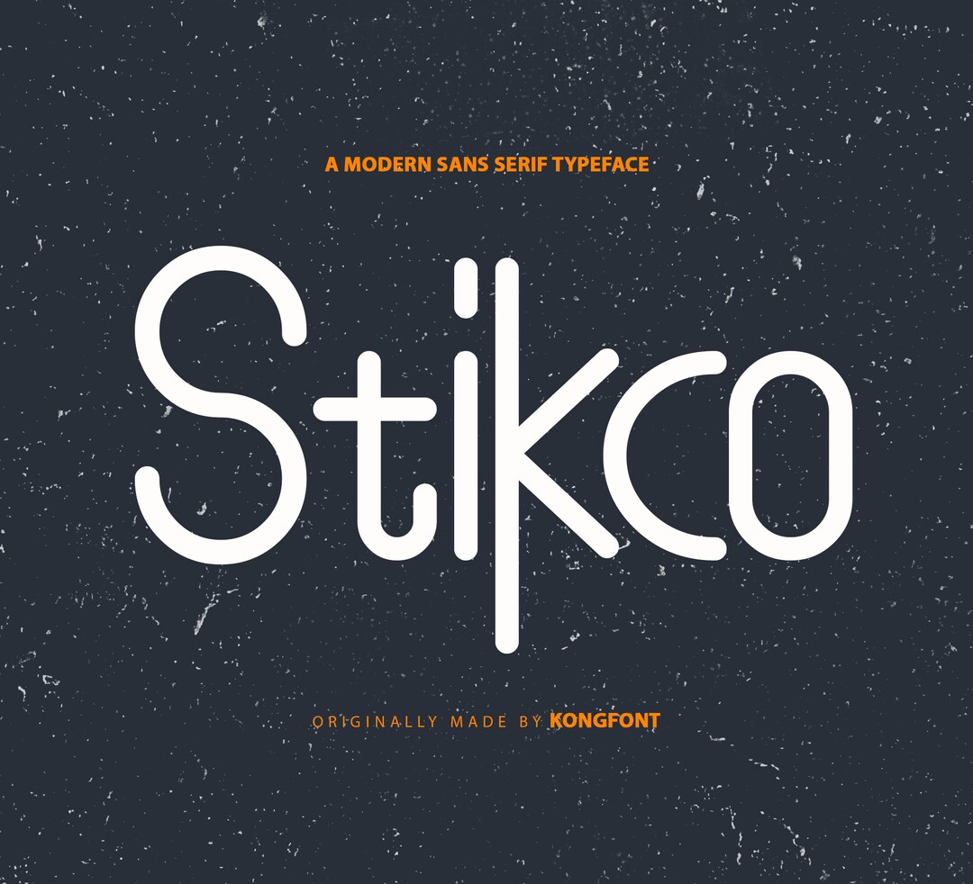 Stikco Sans Serif Font, Modern Typeface (TTF, OTF, WOFF) - Etsy