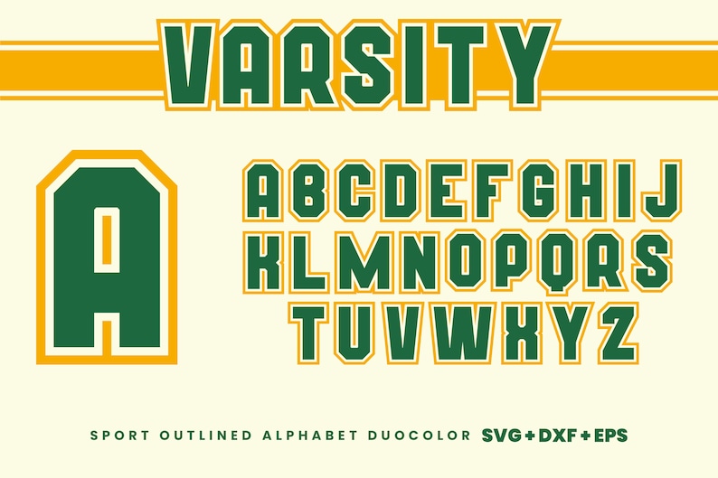 Modern Varsity Font, SVG Fonts, Modern Varsity Font, Varsity Font SVG ...