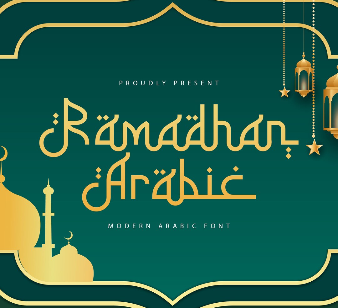 Modern Font, Display Font, Arabic Font, Unique Font - Chic Modern ...