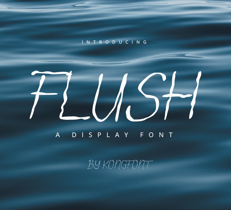 Modern Font, Display Font, Bold Typeface, Stylish Font - Flush Display ...