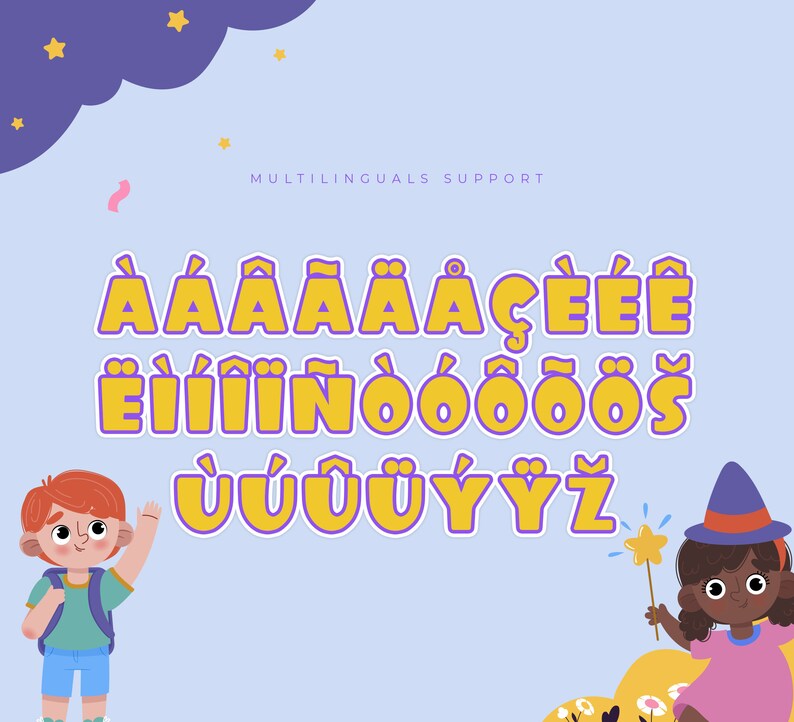Modern Font, Kids Font, Adorable Typeface, Children Typography Adorable ...