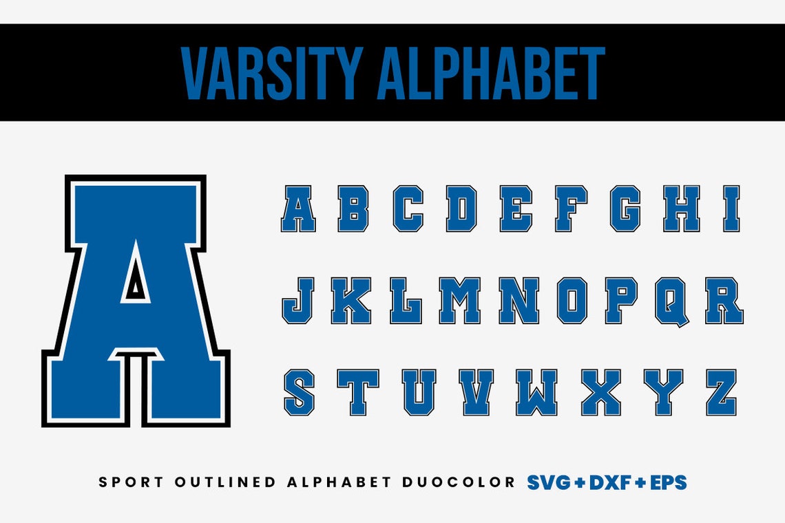 Modern Varsity Font SVG, Varsity Regular Font, Varsity Font Numbers ...
