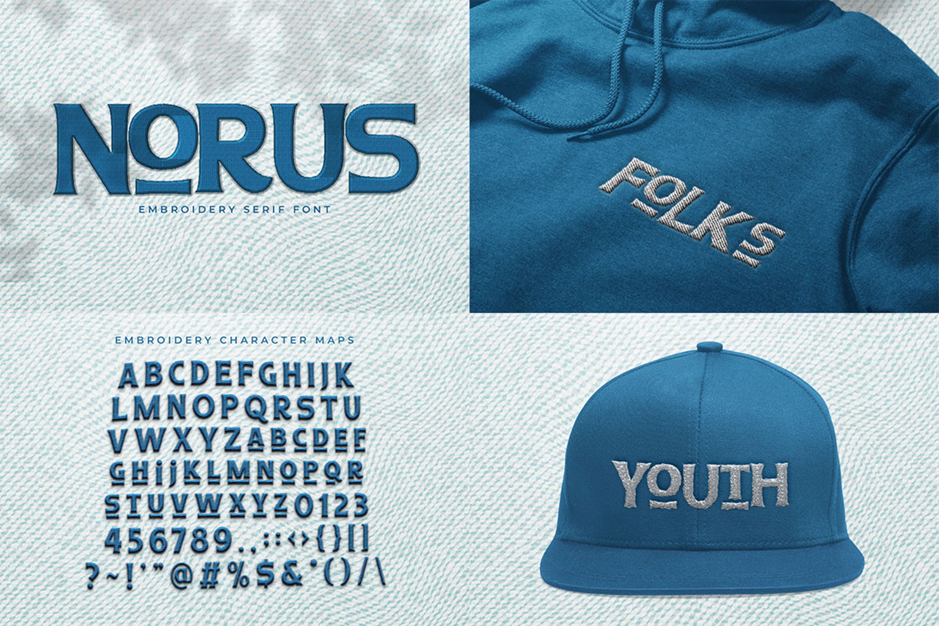 Modern Embroidery Font Bundle, Embroidery Art Font, Font Embroidery ...