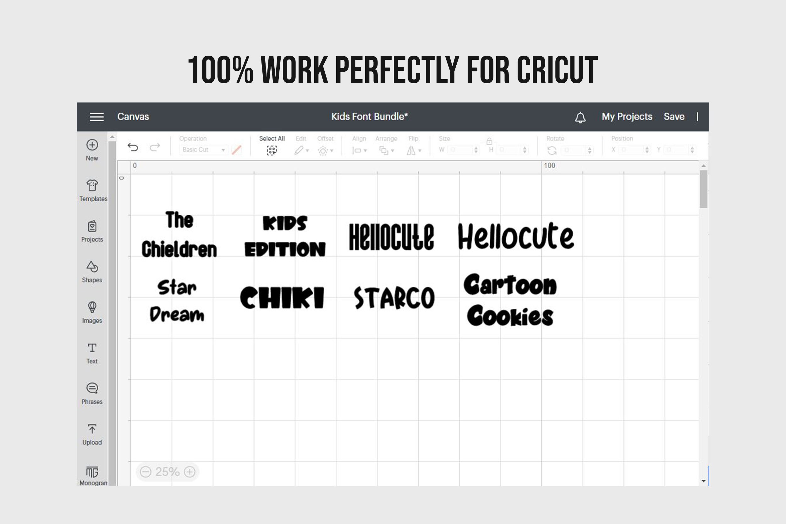 Modern Kids Font Bundle, Cricut Fonts, Girly Fonts, Fun Font, Smooth ...