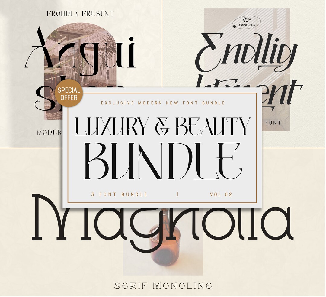 Modern Font, Luxury Font, Font Bundle, Beauty Font - Bundle Luxury ...