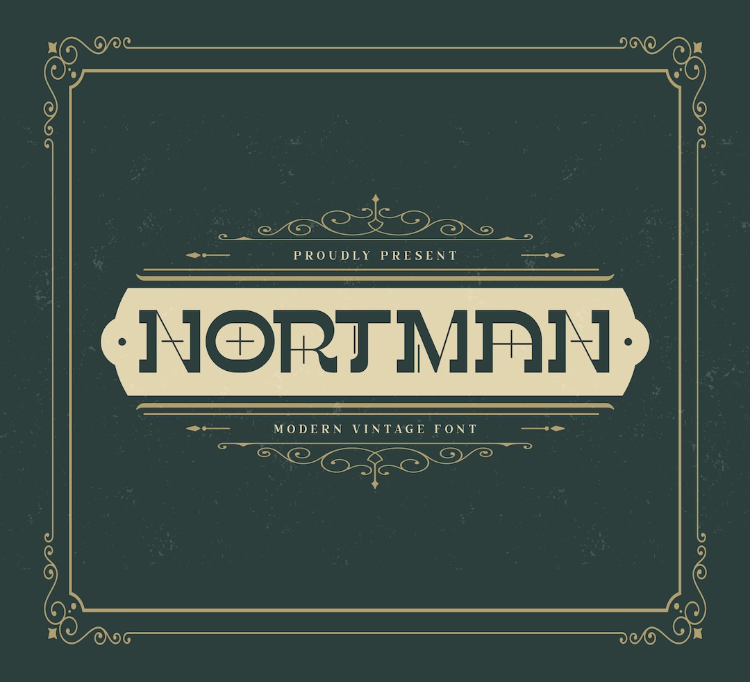 Modern Font, Display Font, Vintage Font, Nortman Font, Unique Font ...