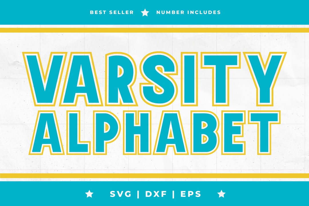 Modern Varsity Font SVG, Varsity Jacket Font, Baseball Font, Font SVG ...