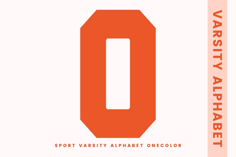 Modern Varsity Font SVG Varsity Letter Sports Font Retro - Etsy