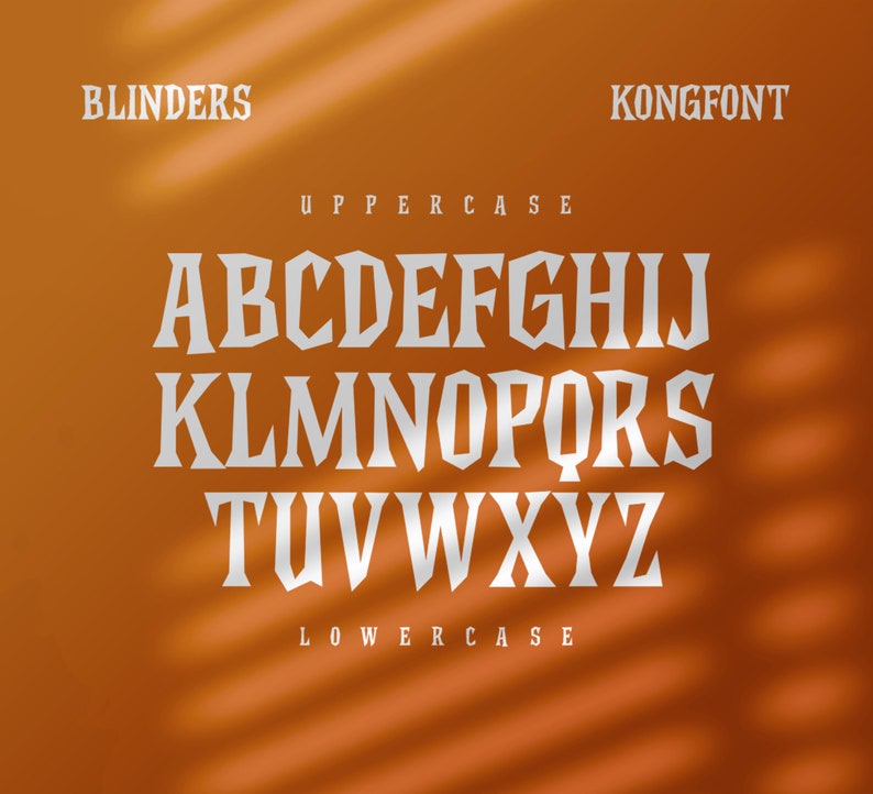 Modern Font, Blinders Font, High Impact Typeface - Blinders Display ...