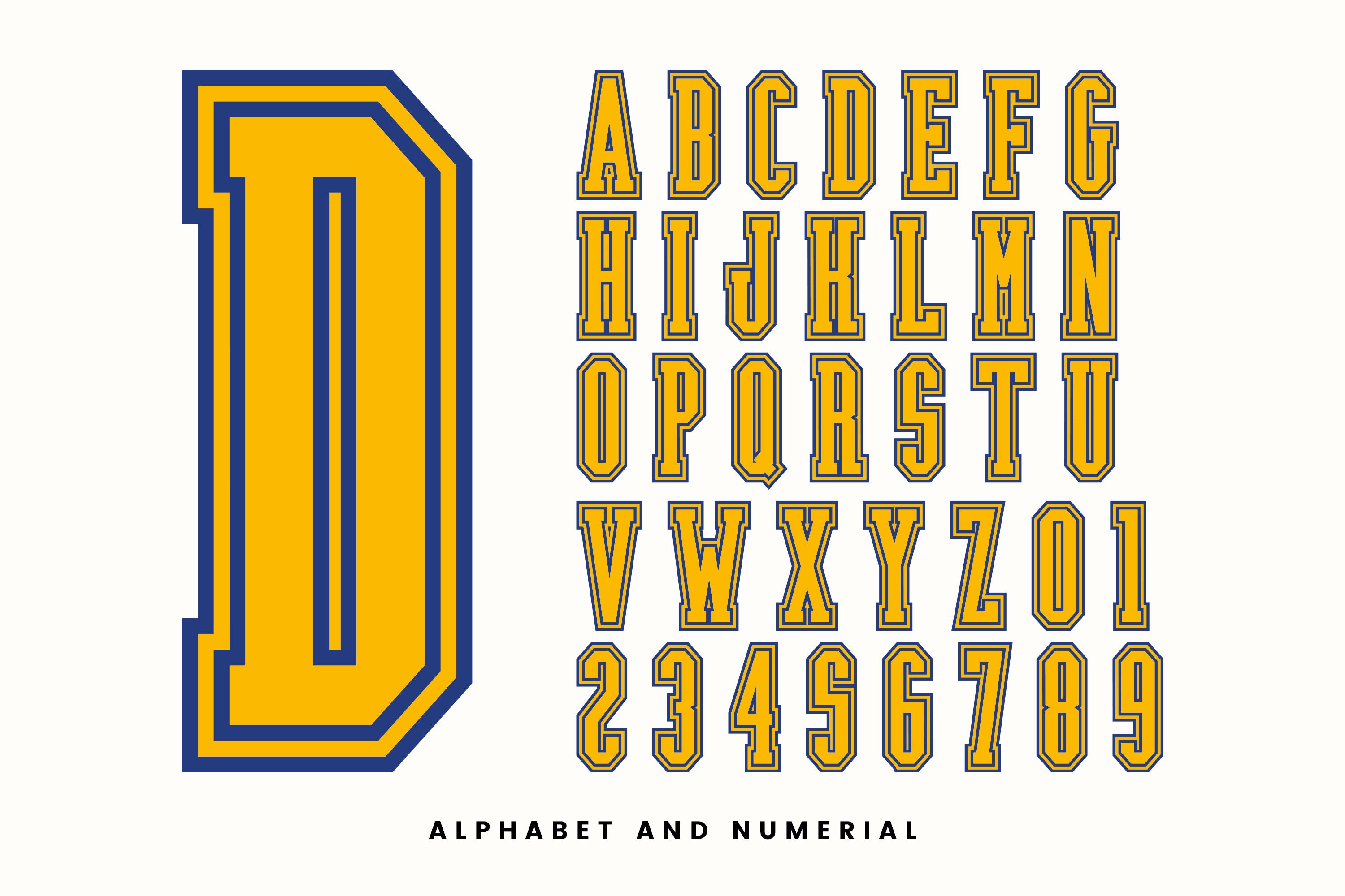 Modern Varsity Font SVG, Varsity, Font, Varsity Letter, Varsity Font ...