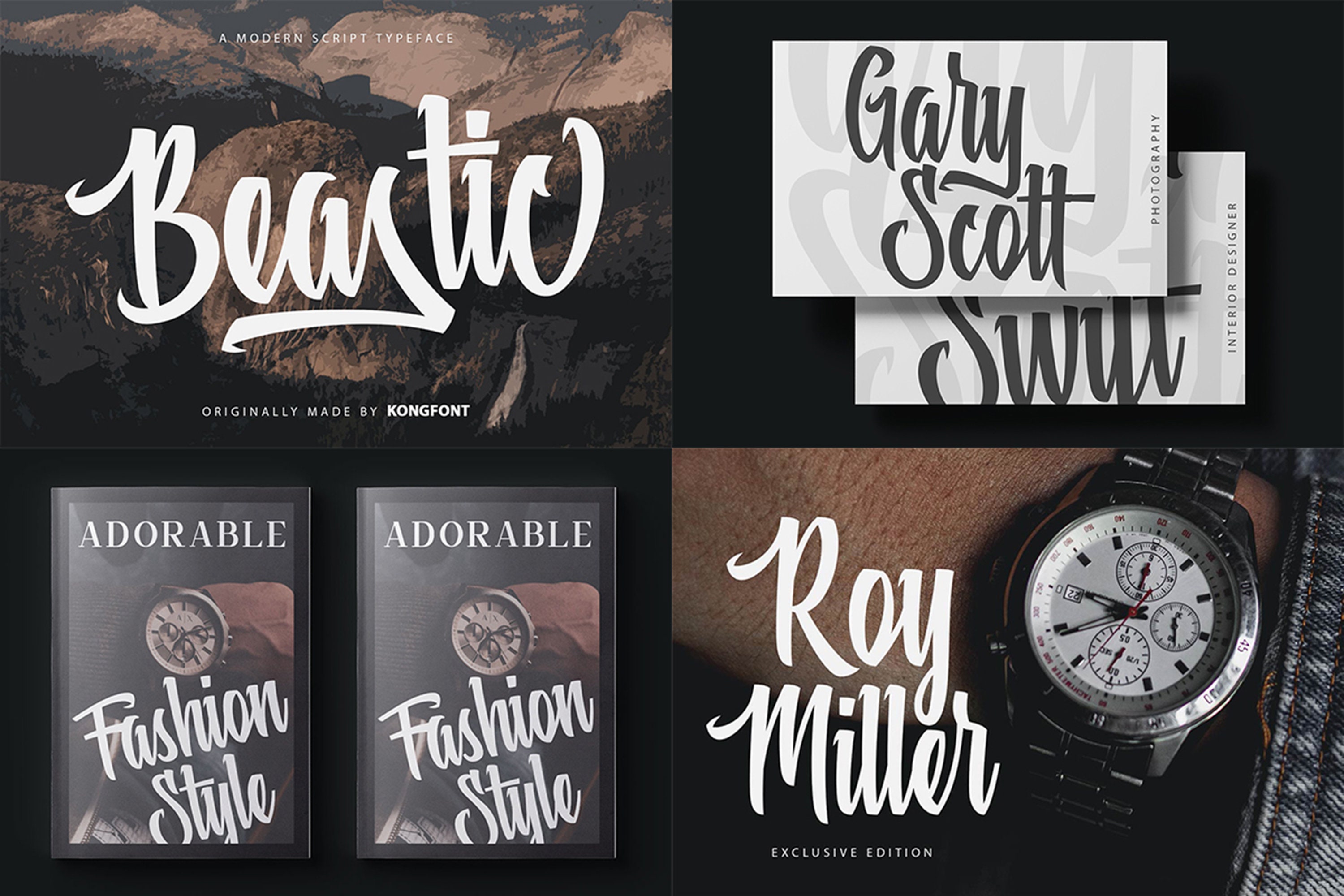 Modern Font, Font Bundle, Font, Retro Font, Vintage Font, Groovy Font ...