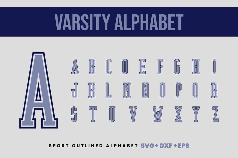 Modern Varsity Font SVG, Modern Fonts, Softball Font, Bold Font ...
