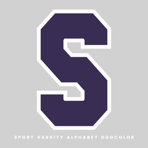 Modern Varsity Font SVG, Varsity Letter Font, Font SVG, Vector Font ...