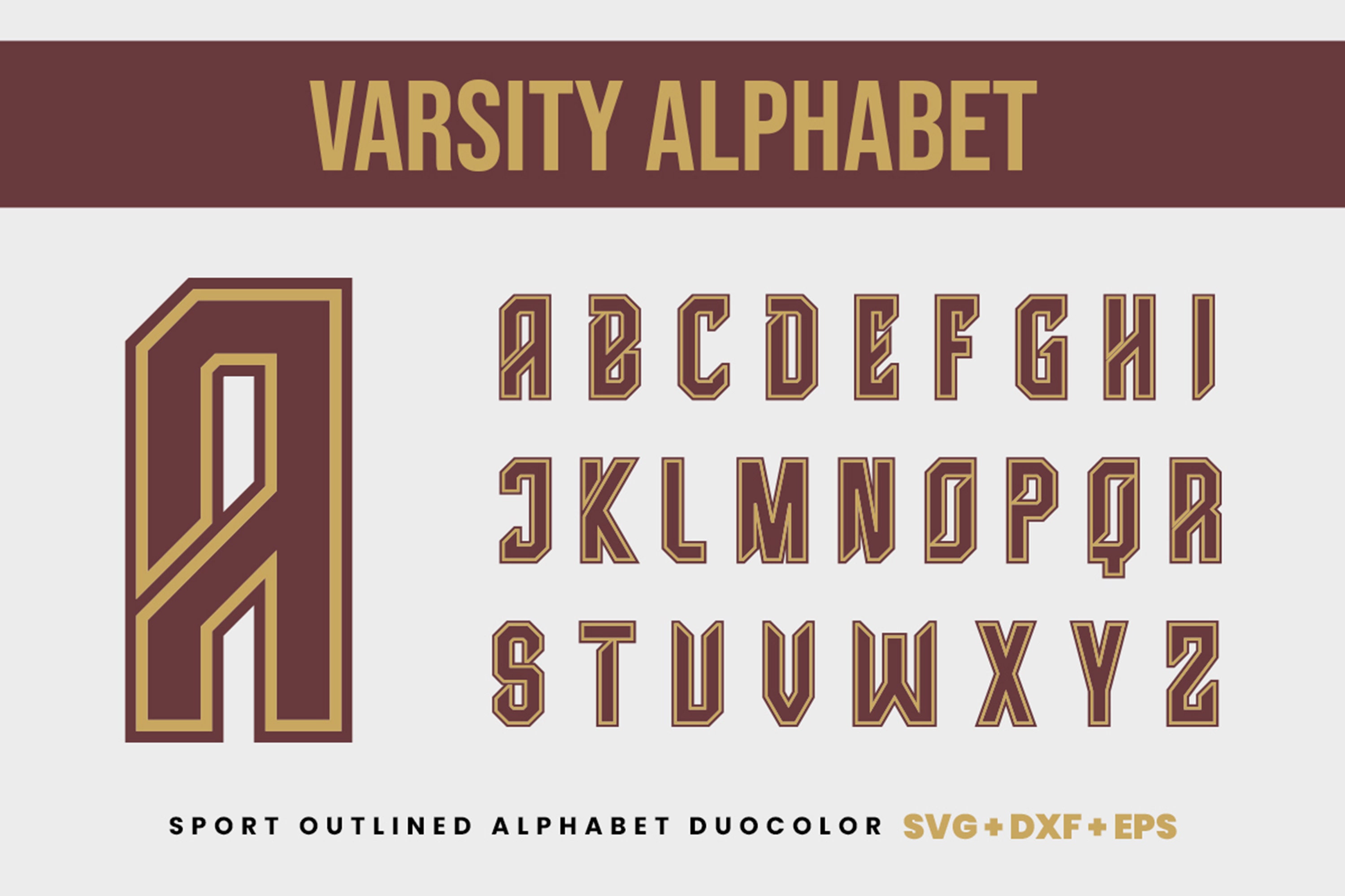 Modern Varsity Font SVG, Font SVG, Modern Fonts, Sports Font, Varsity ...