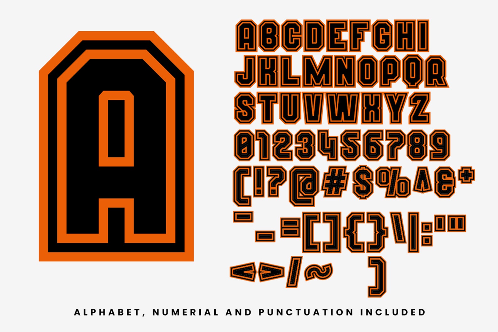 Modern Varsity Font SVG, Font SVG, Varsity Letters, Vintage Varsity ...