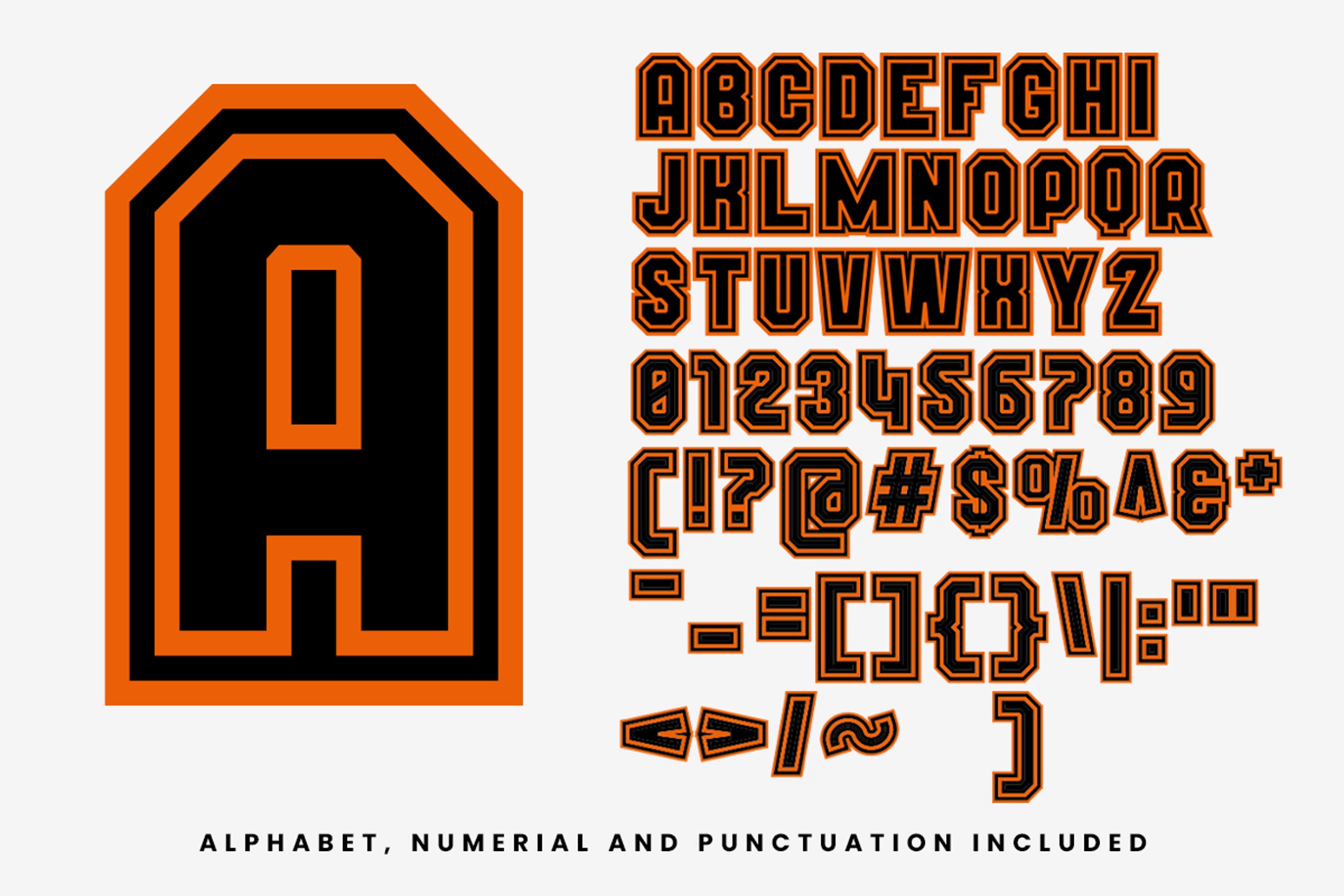 Modern Varsity Font SVG, Font SVG, Varsity Letters, Vintage Varsity ...