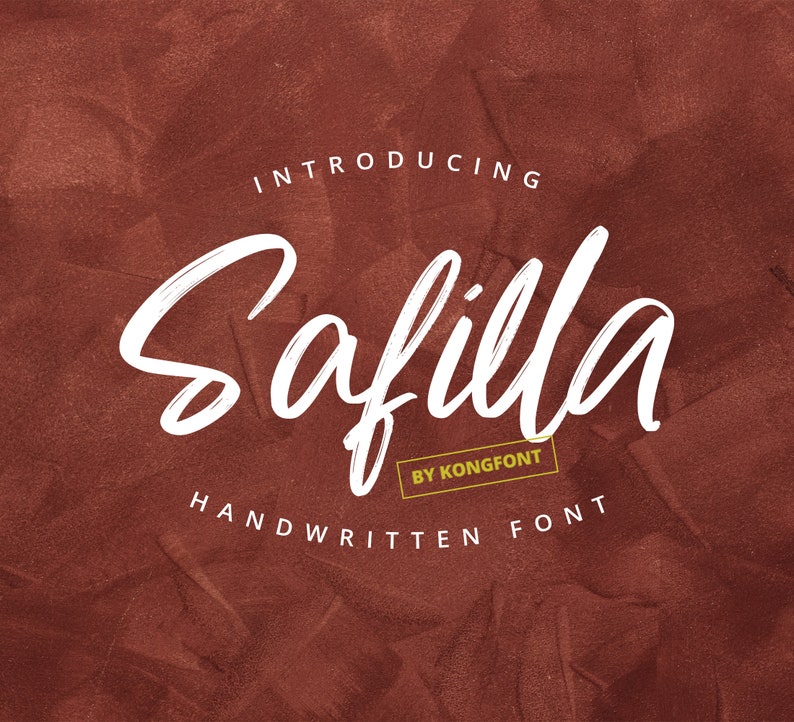 Modern Font, Safilla Font, Brush Font, Handwritten Typeface, Branding ...