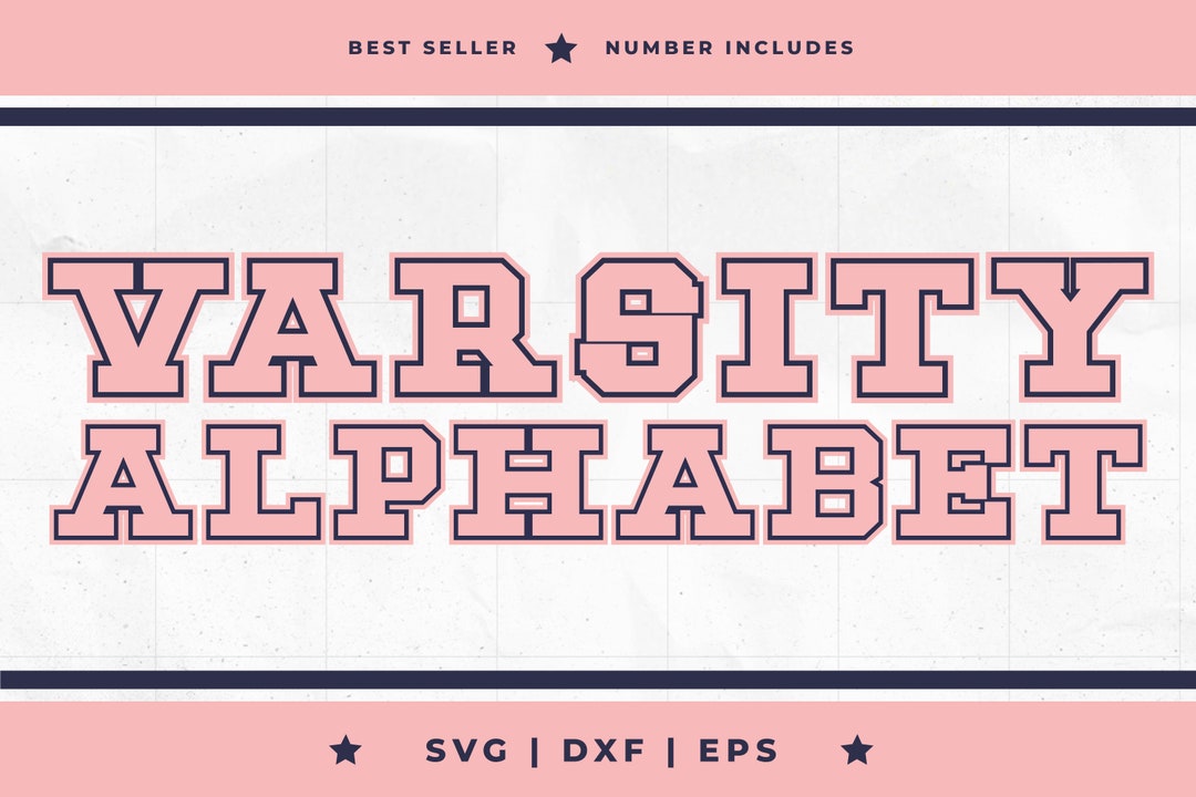 Modern Varsity Font SVG, Modern Fonts, Varsity Jacket, Varsity Letters ...