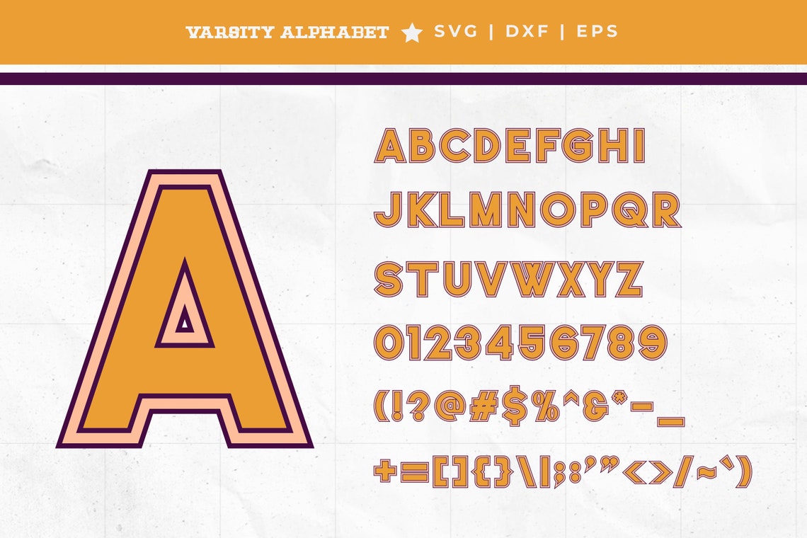 Modern Varsity Font SVG Modern Fonts Softball Font Bold - Etsy