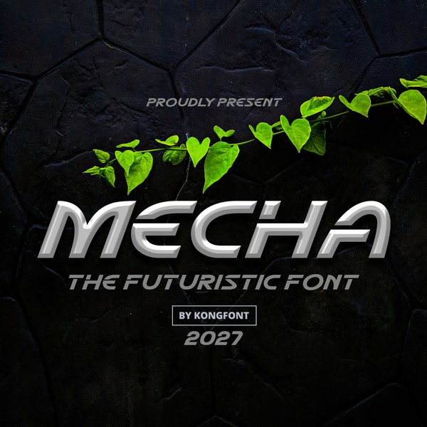 Mecha Font - Etsy