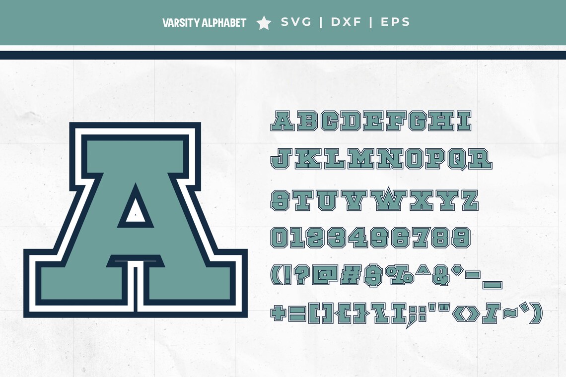Modern Varsity Font SVG Baseball Font Modern Fonts Font - Etsy