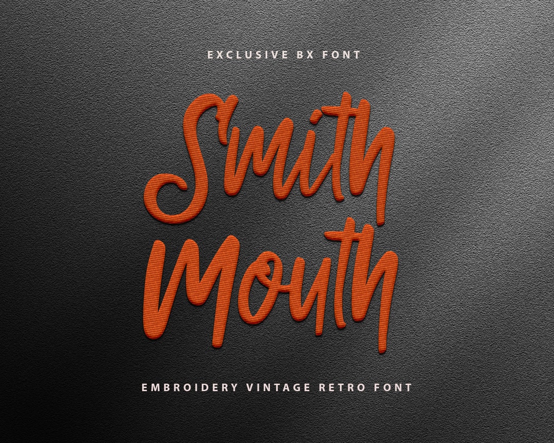 Modern Embroidery Font Bundle, Valentine Font, Modern Font, Commercial ...