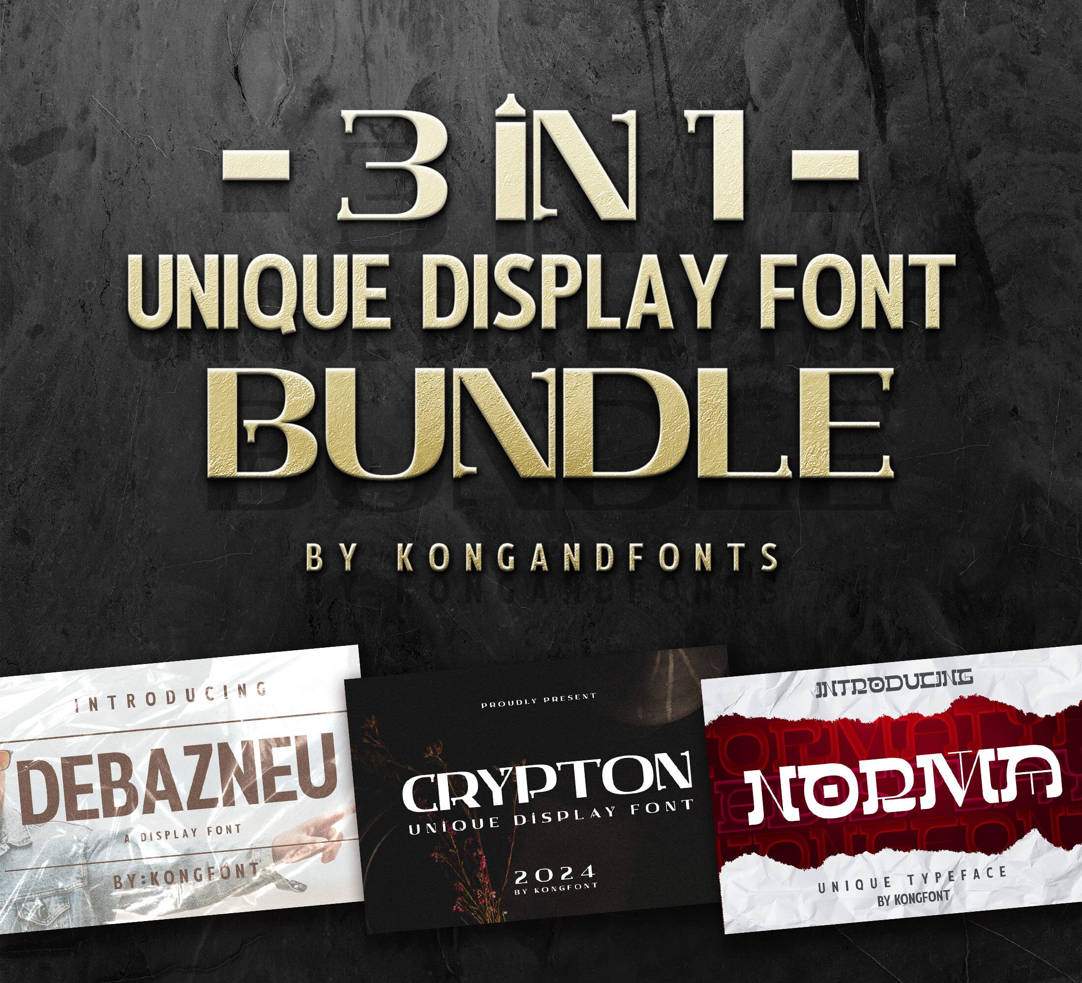 Modern Display Font Bundle Vol 1: A Curated Collection of Contemporary ...