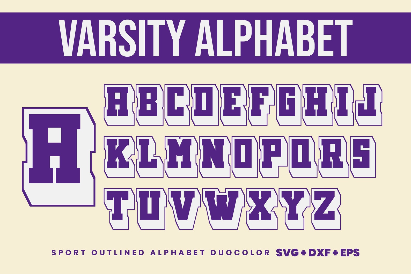 Modern Varsity Font SVG, Modern Fonts, Font, Retro Font, College Font ...