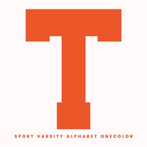 Modern Varsity Font SVG, Varsity Letter, Sports Font, Retro Font ...