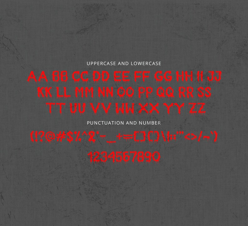 Modern Font, Creepy Typeface, Display Font - Bloodsoul Horror Display ...