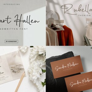 Modern Cursive Font Bundle, Cursive Font, Calligraphy Font, Script Font ...