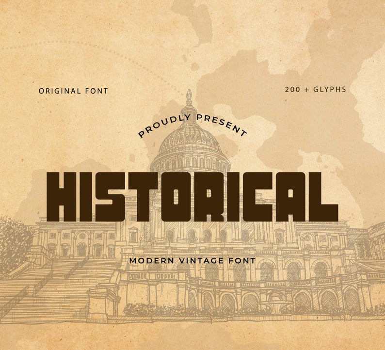 Modern Font, Display Font, Elegant Typeface, Retro Font, Design Font ...