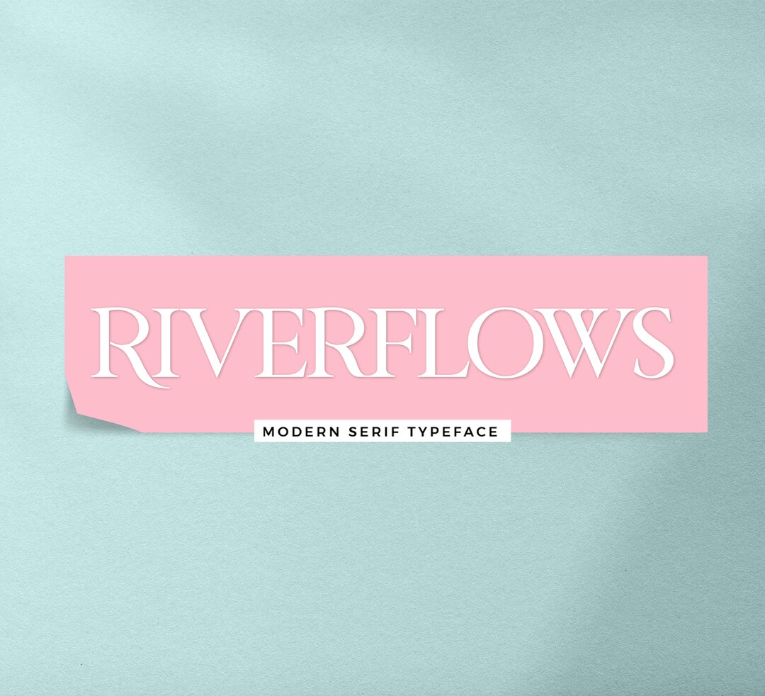 Modern Fonts, Serif Font, Graceful Typeface, Unique Font Add Flow and ...