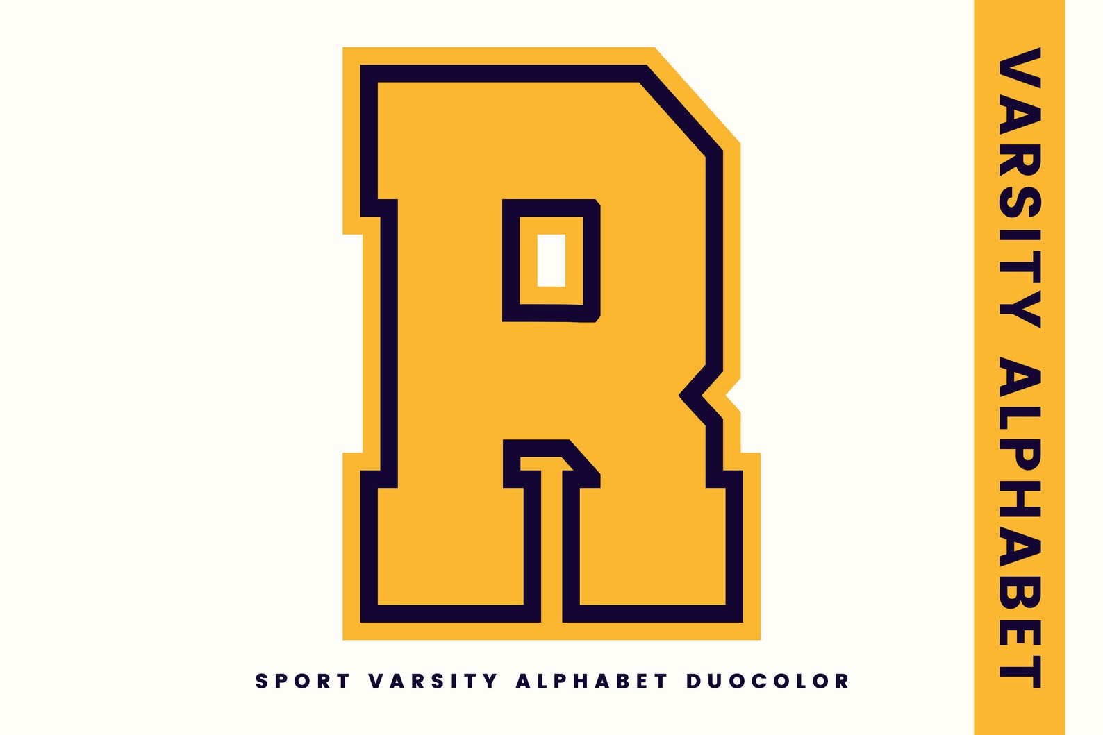 Modern Varsity Font SVG, Modern Fonts, Sports Font, Vector Font, Retro ...