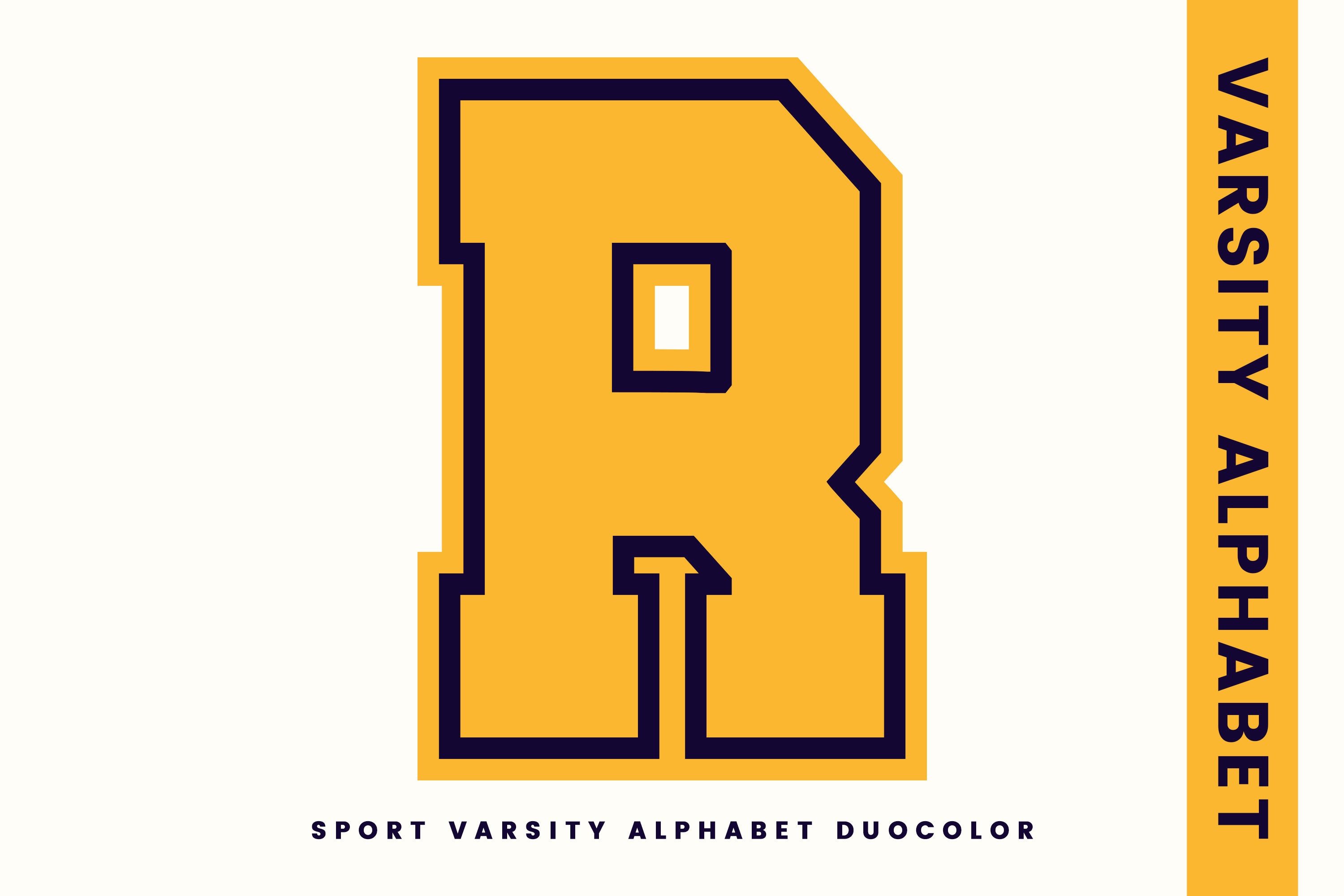 Modern Varsity Font SVG, Modern Fonts, Sports Font, Vector Font, Retro ...