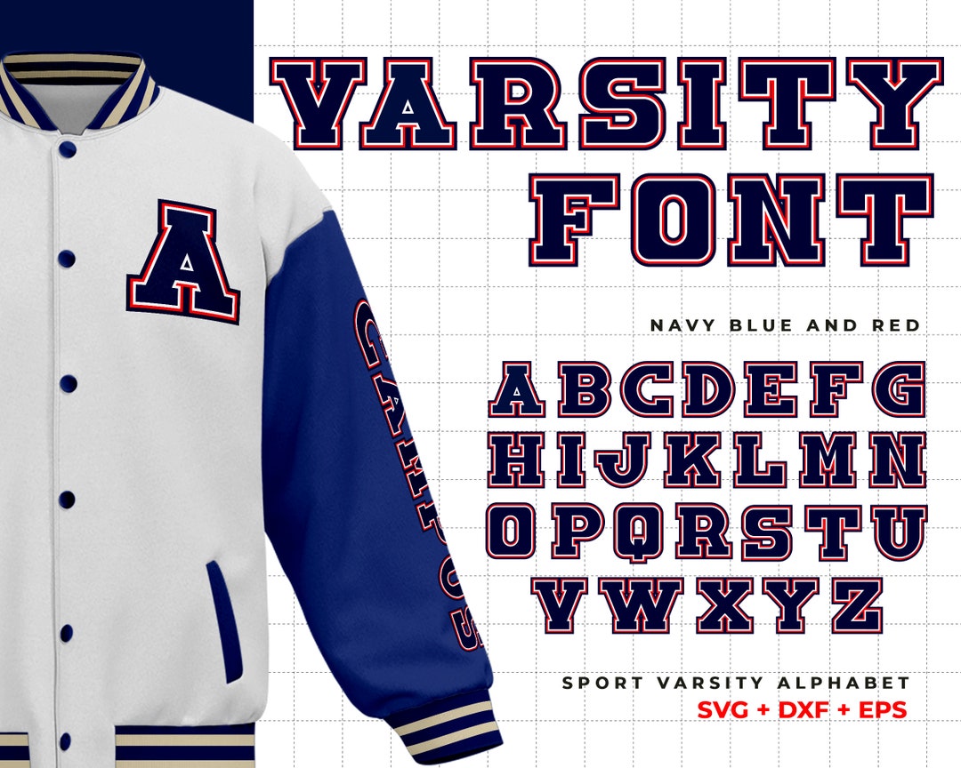 Varsity Font, Modern Art Font, Font, Baseball Font, Font SVG, Unique ...