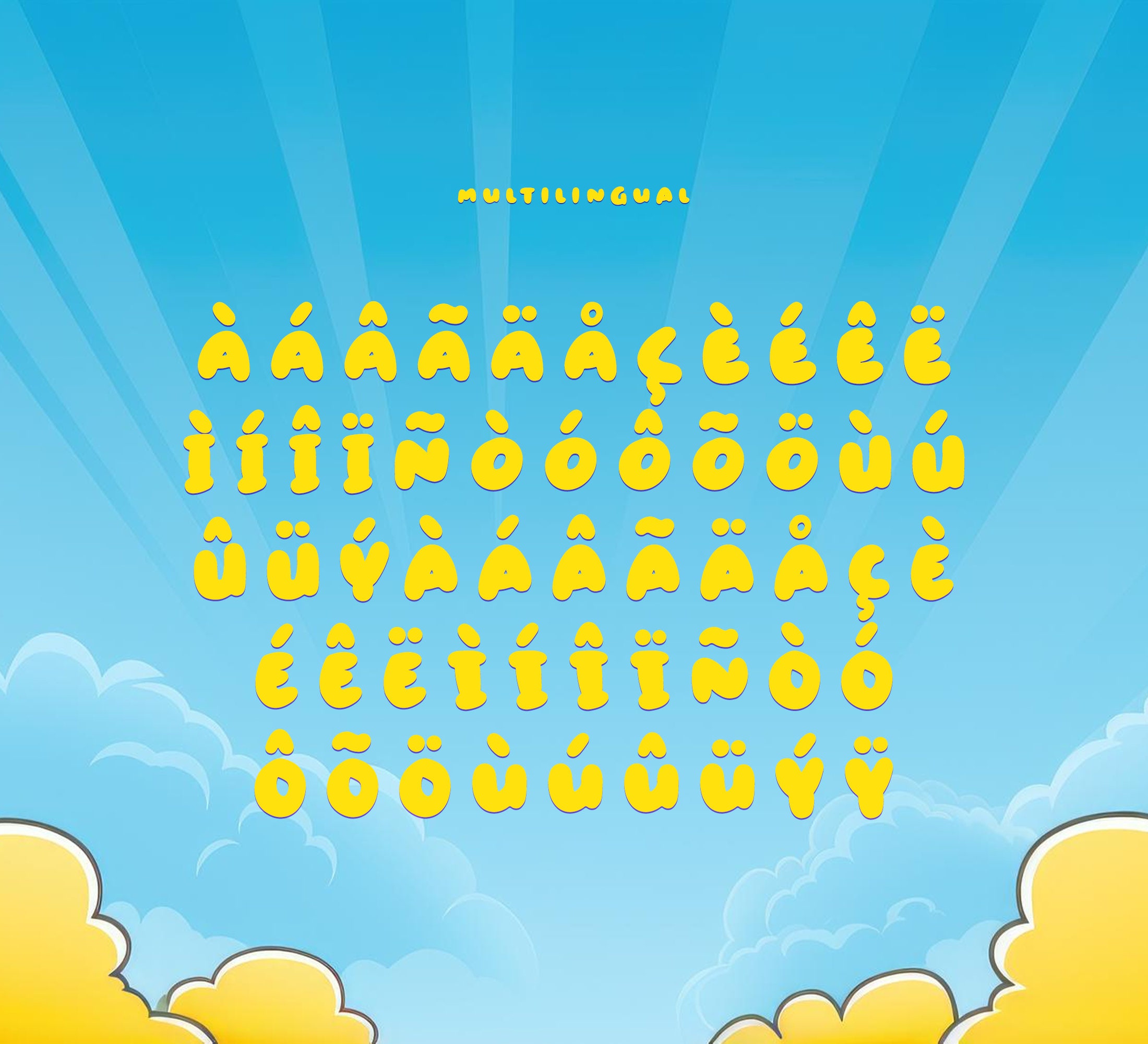 Modern Font, Kids Fonts, Kawaii Font, Digital Font, Playful Font ...