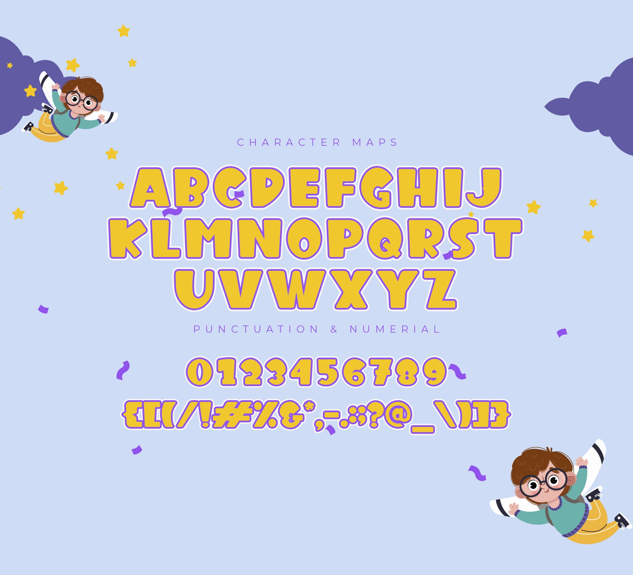 Modern Font, Kids Font, Adorable Typeface, Children Typography Adorable ...