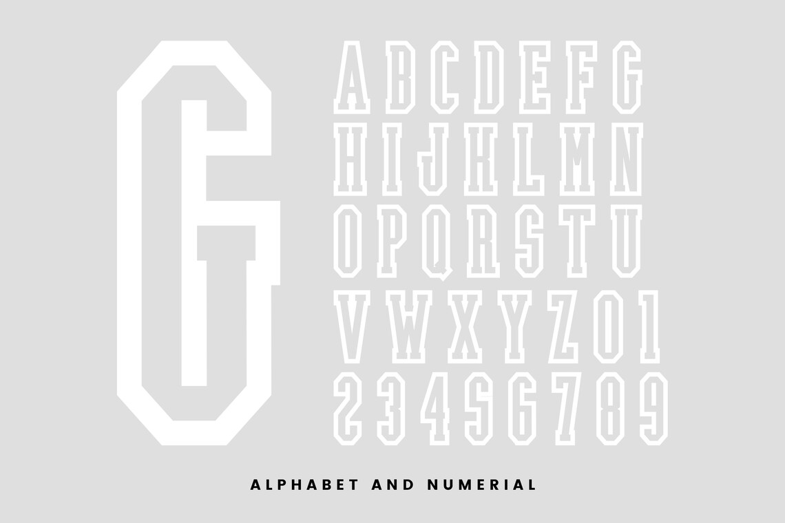 Modern Varsity Font SVG, Varsity, Font, Retro Font, Regular Font ...