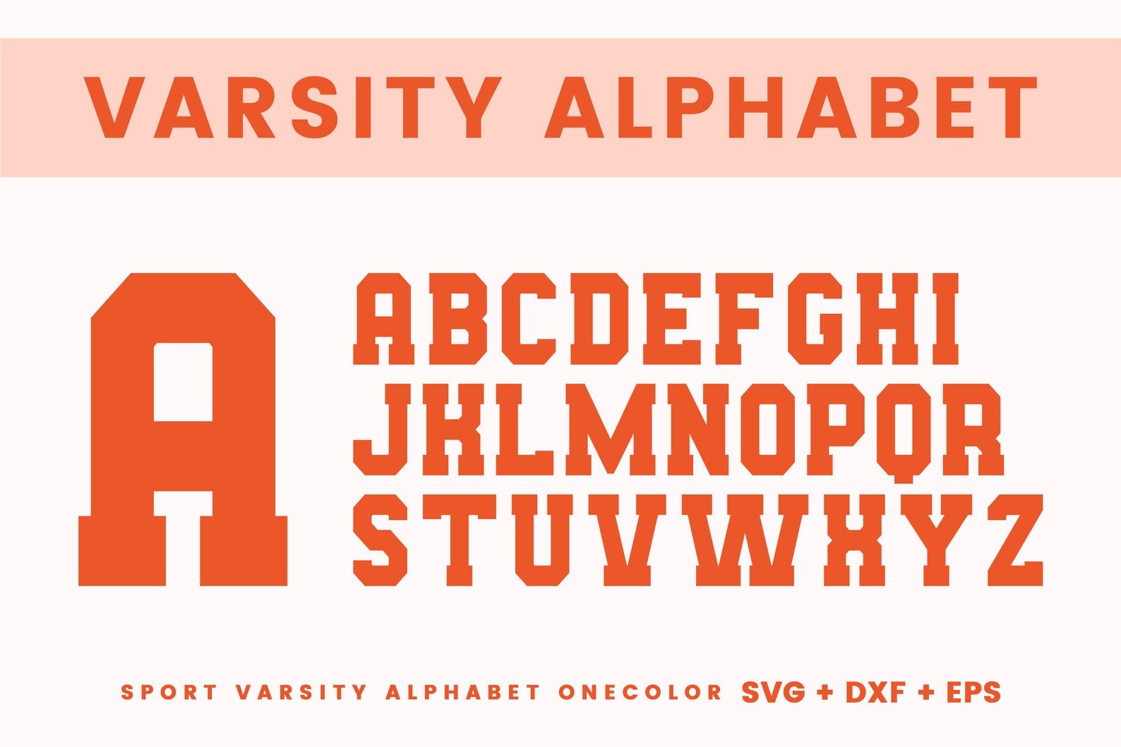 Modern Varsity Font SVG Varsity Letter Sports Font Retro - Etsy