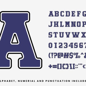 Modern Varsity Font SVG, Baseball Font, Sports Font, Font SVG, Modern ...