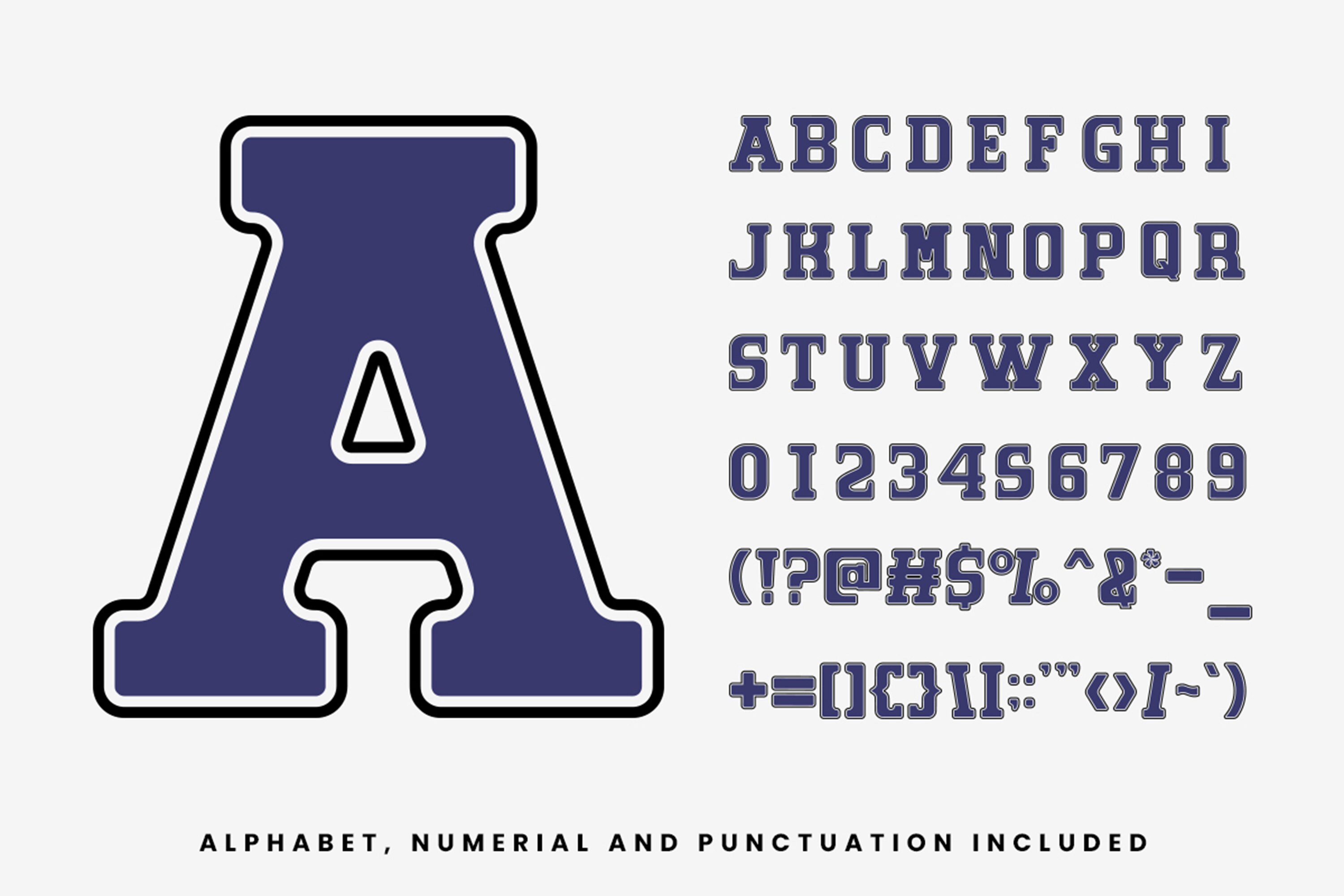 Modern Varsity Font SVG, Baseball Font, Sports Font, Font SVG, Modern ...