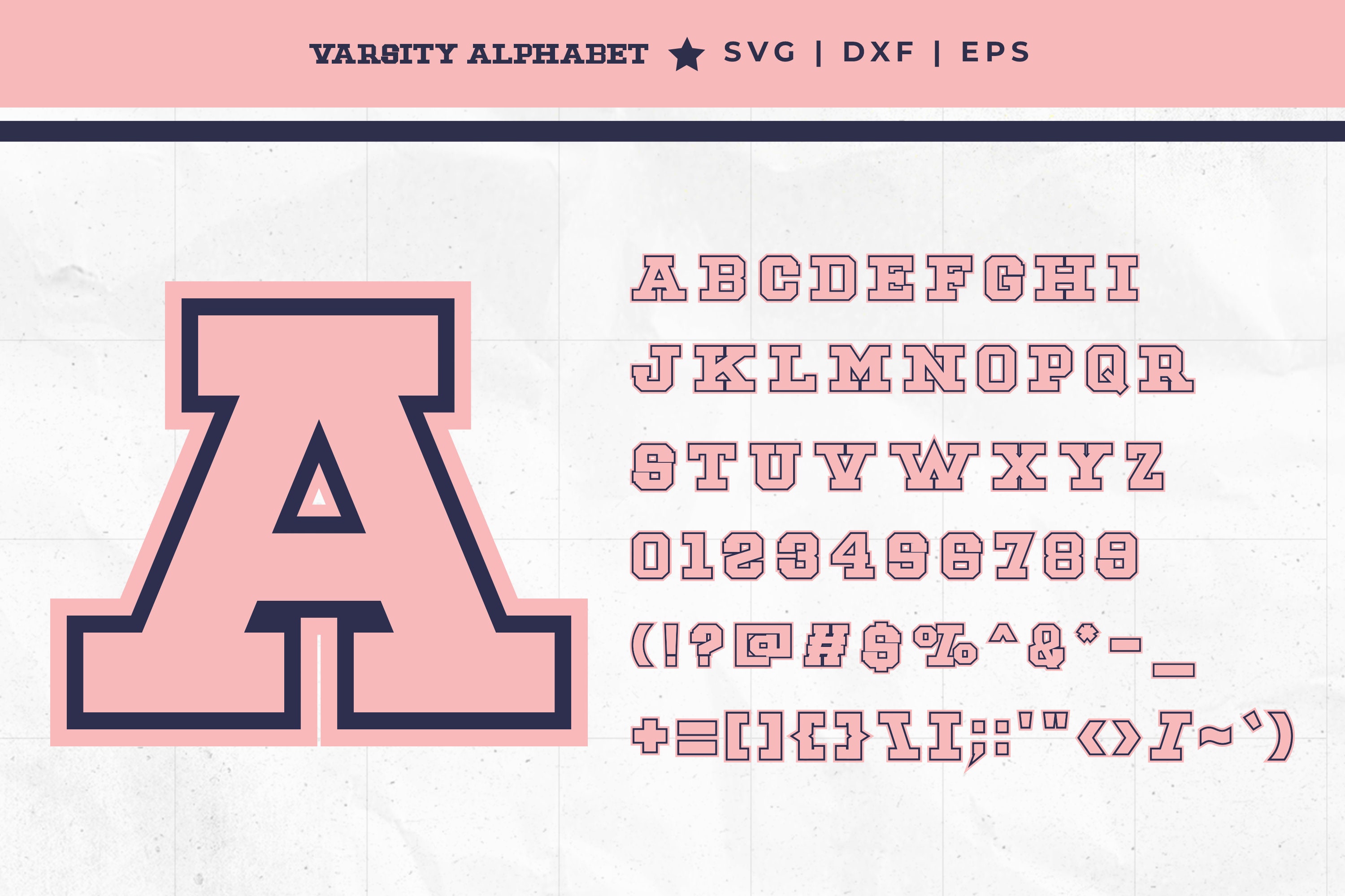 Modern Varsity Font SVG Modern Fonts Varsity Jacket Varsity - Etsy