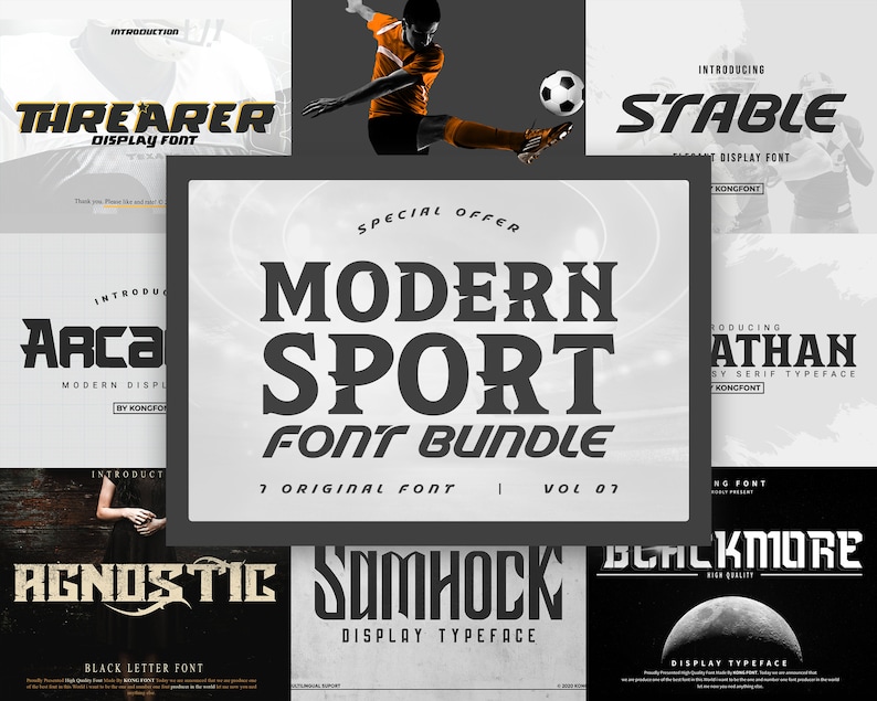 Modern Font, Commercial Fonts, Font, Font Bundle, Sports Font, Baseball ...