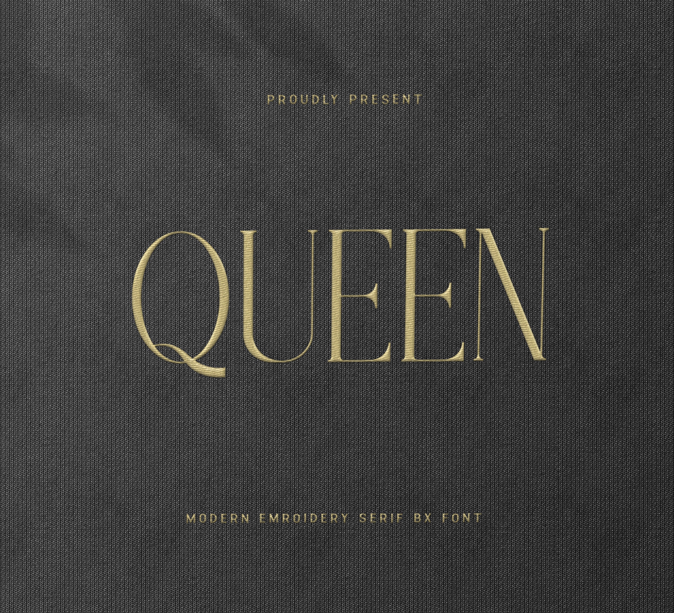 Queen Serif Embroidery Font, Elegant Modern Typeface (digital Download ...