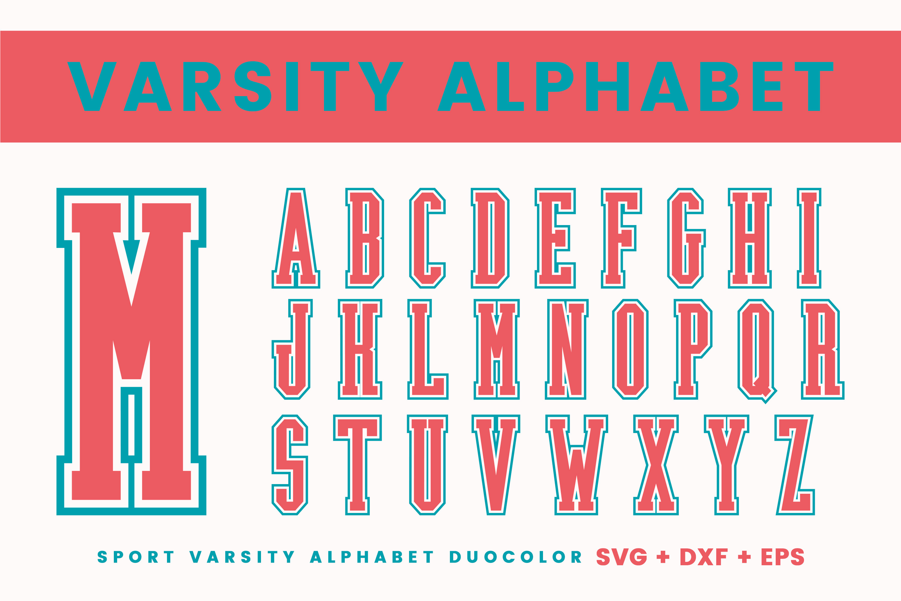 Modern Varsity Font SVG, Vector Font, College Font, Baseball Font ...