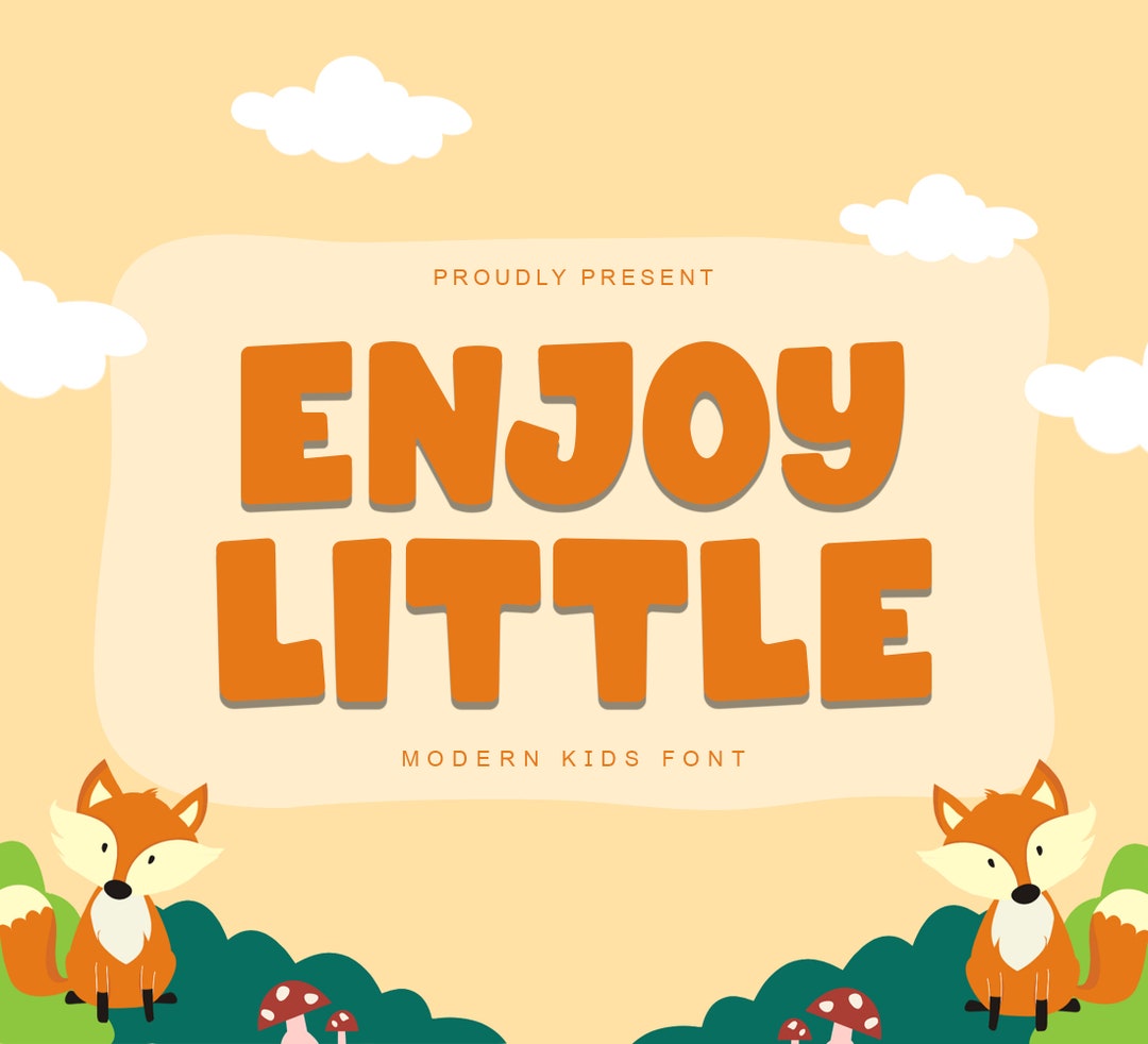 Modern Font, Kids Font, Joyful Font, Playful Kids Font, Creative Font ...
