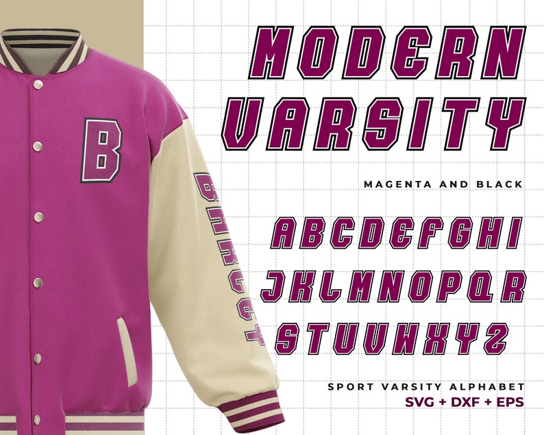 Varsity Font, Varsity Font SVG, Font, Baseball Font, Modern Font ...